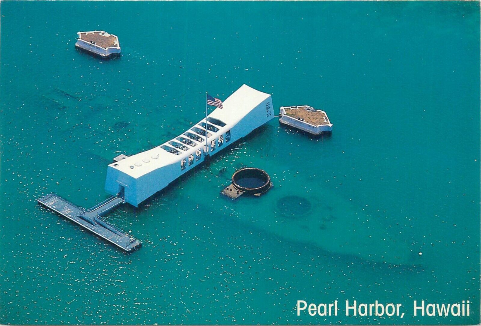 Pearl Harbor Hawaii structure built sunken battleship U.S.S. Arizona ...