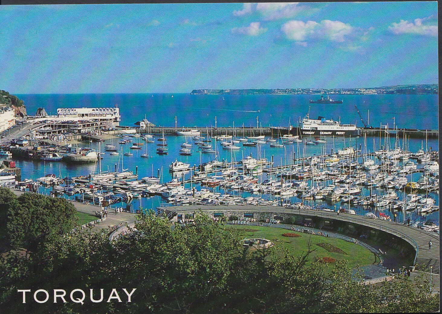 Devon Postcard - Princess Gardens and Harbour, Torquay LC6249 | Europe ...