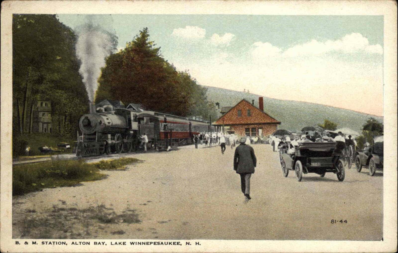 Alton Bay New Hampshire NH Train Station Depot 1920s-30s Postcard ...