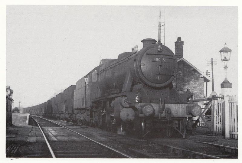 LMS Stanier 8F Class 2-8-0 No 48045 Buxton Train at Mobberley Station ...