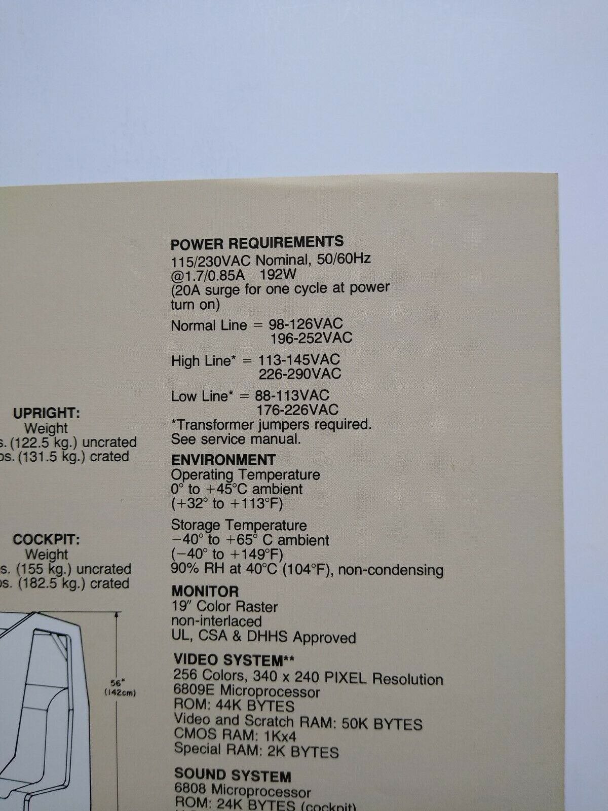 Sinistar Arcade Flyer Original 1983 Video Game Foldout Brochure Vintage ...