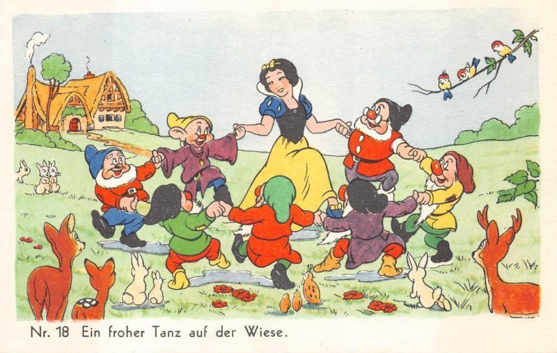 Snow White NR. 18 Germany Walt Disney Postcard (C. 1930s) | Europe ...