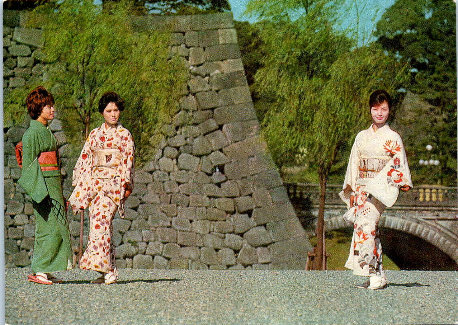 1960s Young Japanese Women in Traditional Kimonos Japan Postcard | Asia ...