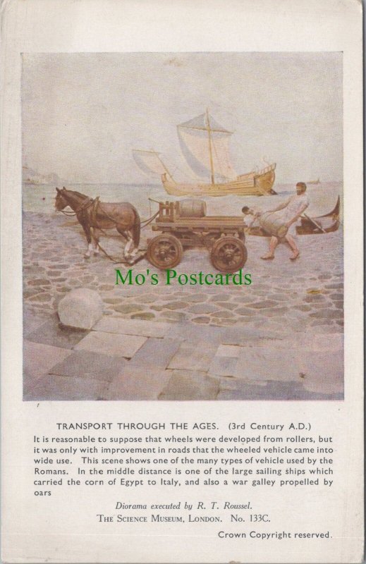 Science Museum Postcard - Transport Through The Ages, 3rd Century Ref ...