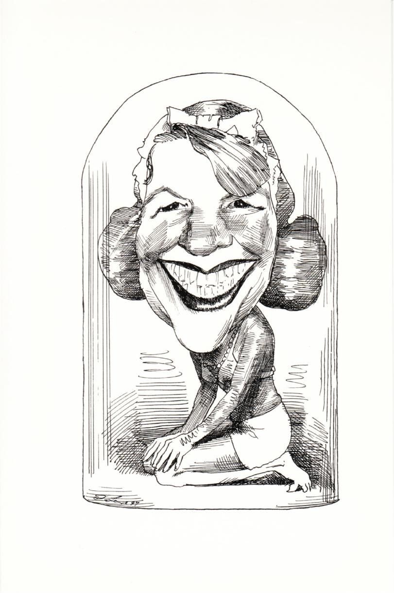 Sylvia Plath in a Bell Jar Cartoon by David Levine Postcard | Topics ...