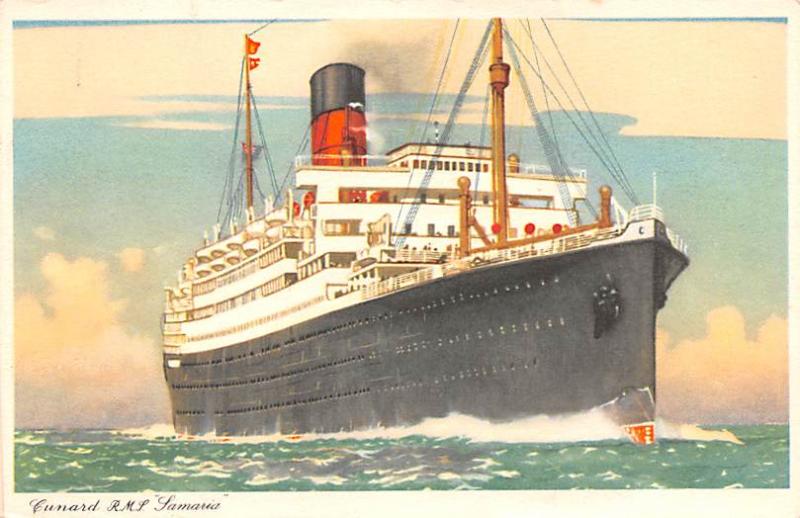 Cunard RMS Samaria Ship Unused indentation in card | Topics - Other ...