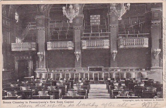 Pennsylvania Harrisburg Senate Chamber In Pennsylvania's New State ...