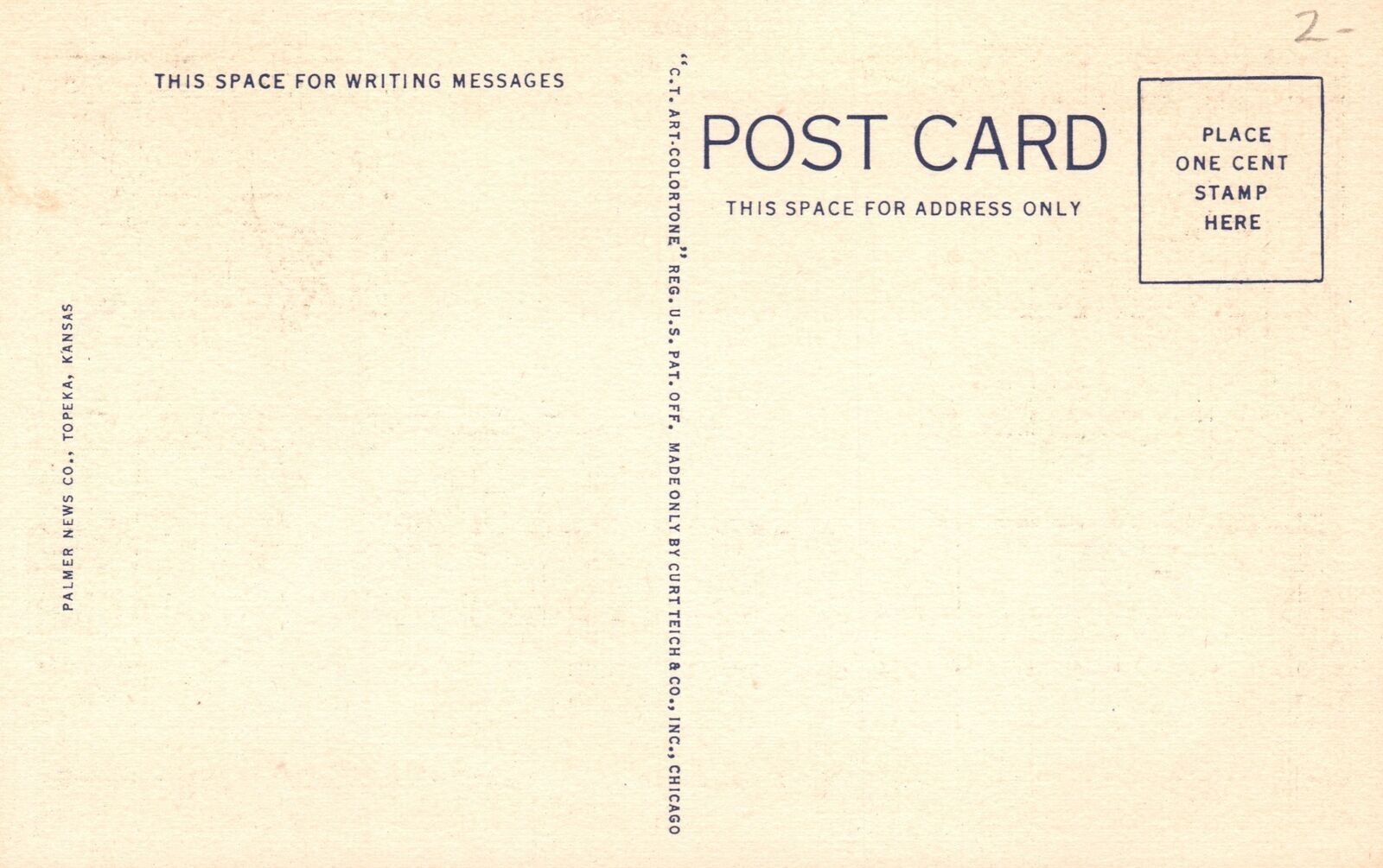 Vintage Postcard 1920's View of Kansas State Capitol Topeka Kansas KS ...