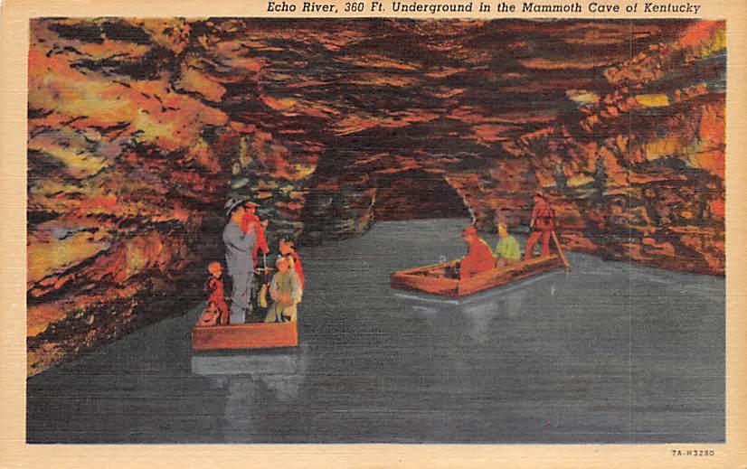 Echo river 360 Feet Underground in Mammoth Cave Mammoth Cave Kentucky ...