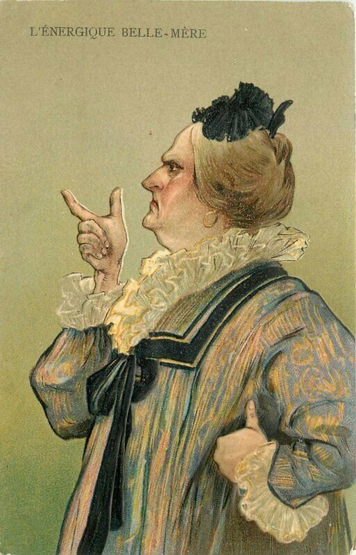 Artist impression 1904 PFB Stern Mother in Law Comic Humor Postcard 21 ...