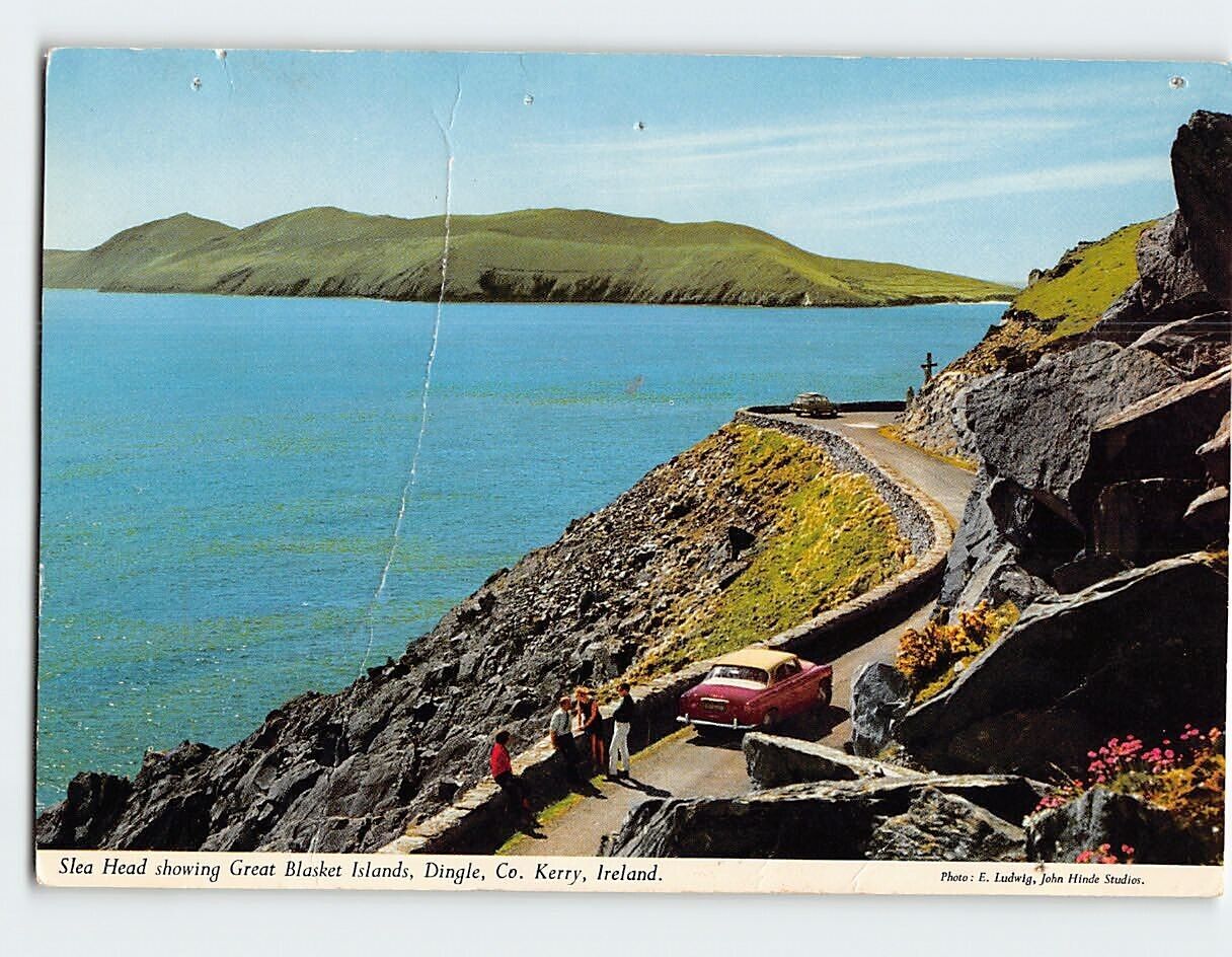 Postcard Slea Head showing Great Blasket Islands, Dingle, Ireland ...