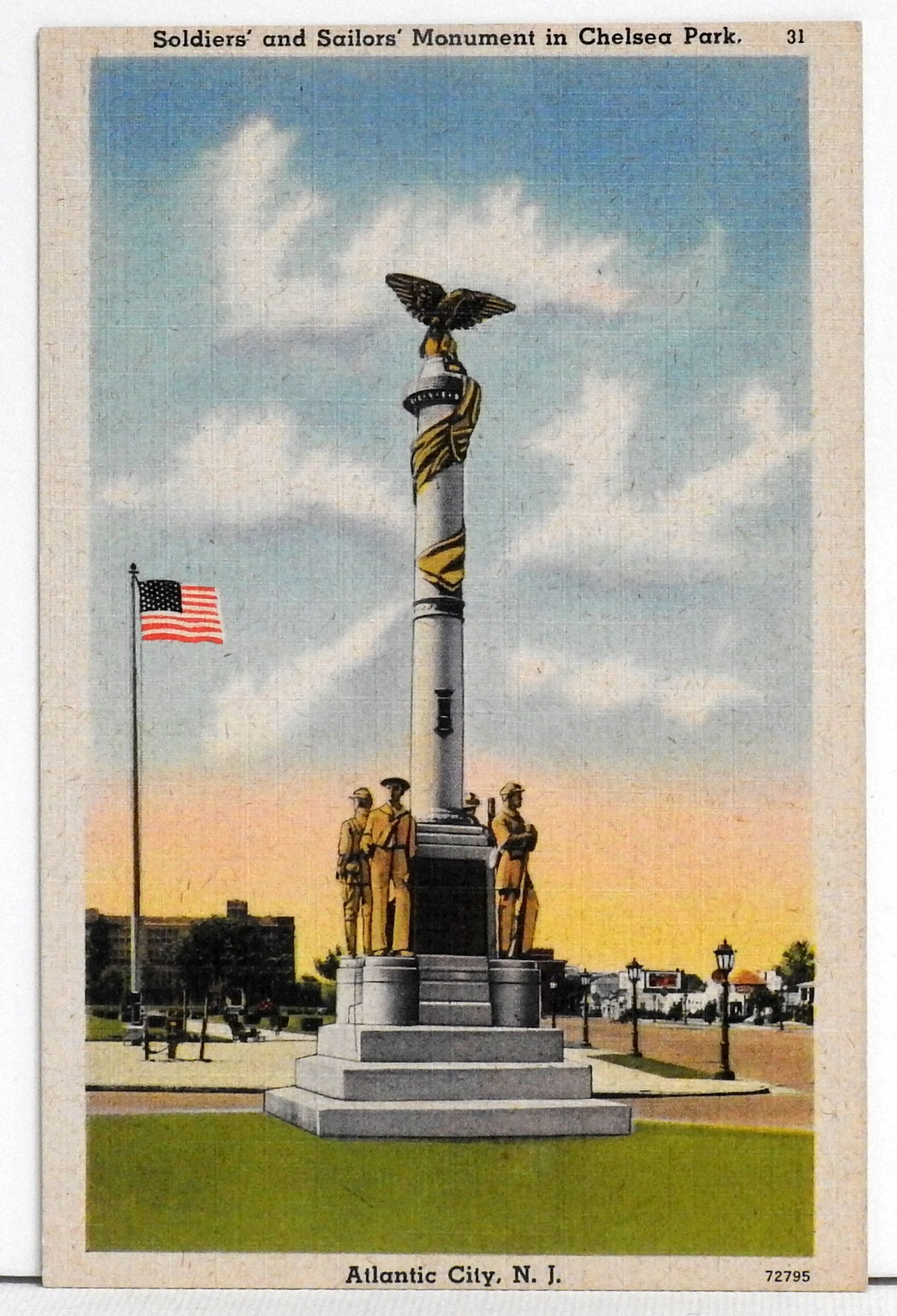 Soldiers' and Sailors' Monument in Chelsea Park - Postcard | United ...