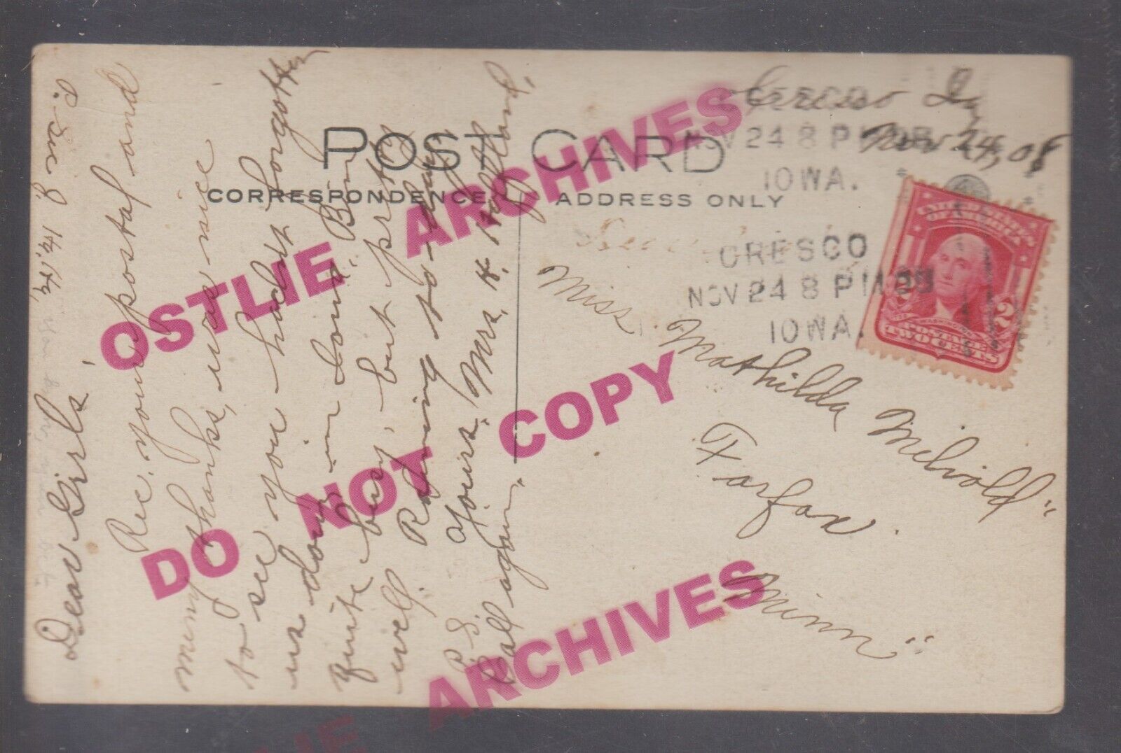 Protivin IOWA RPPC 1908 PROCHASKA HARP ORCHESTRA Studio Shot nr Decorah ...