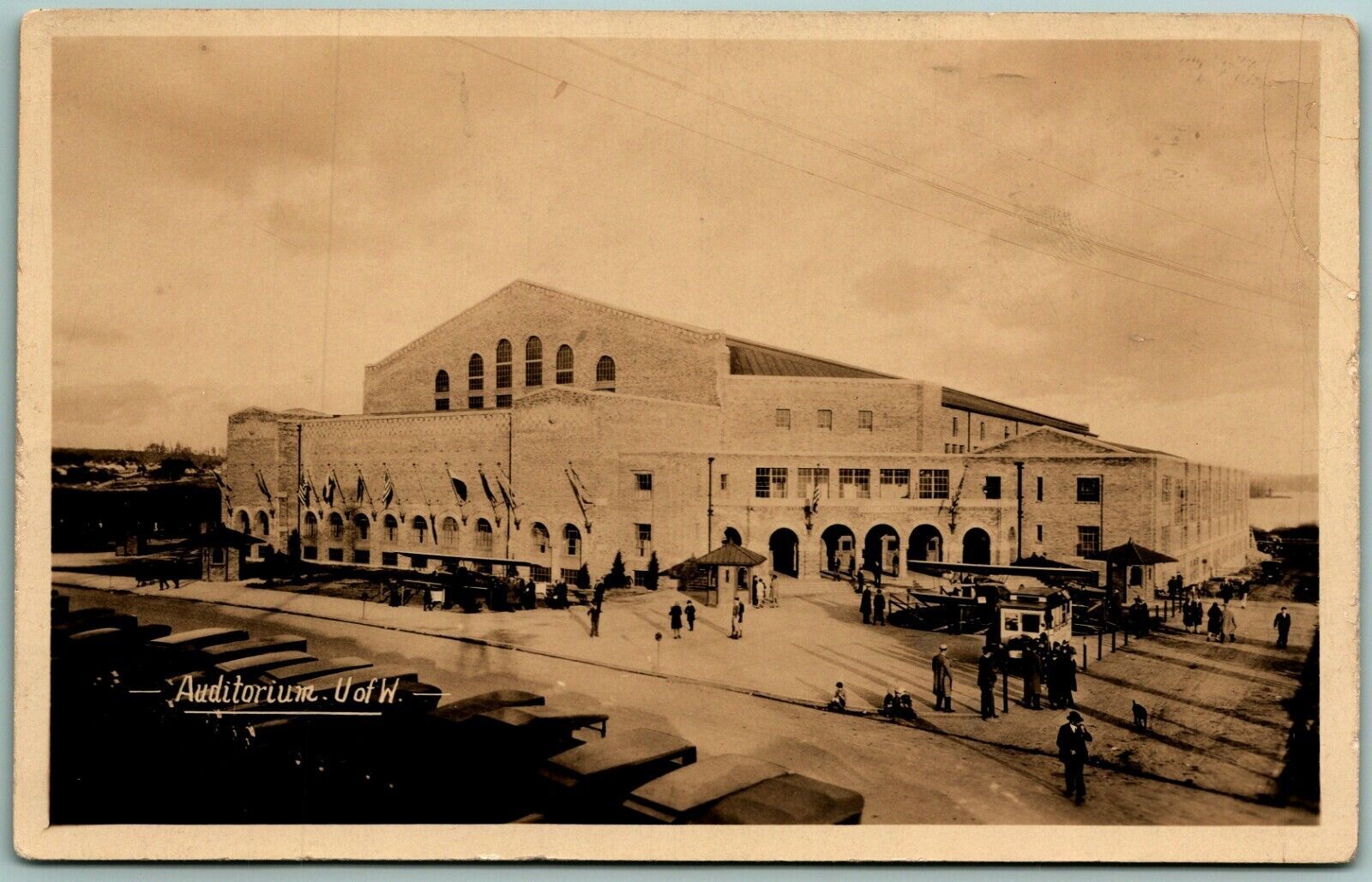 RPPC University of Washington Auditorium Seattle WA UNP 1920s Postcard ...