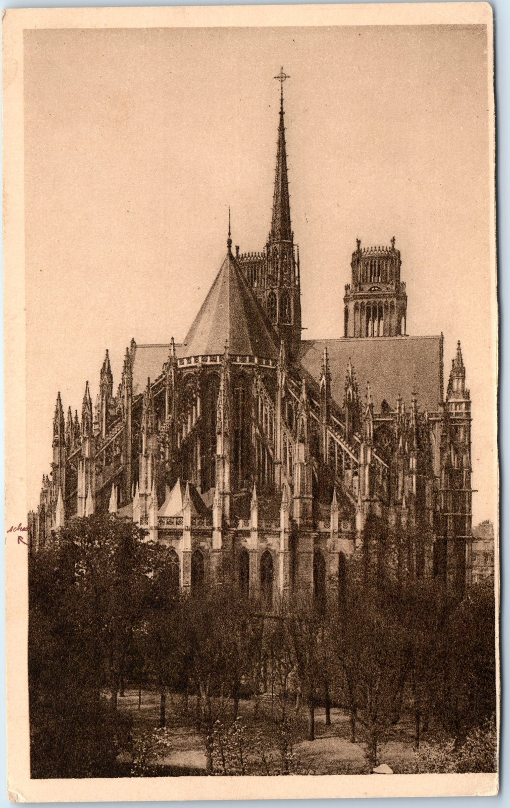 c1910s Orleans, France Cathedral Abside Spire Gothic Towers Bishop's ...