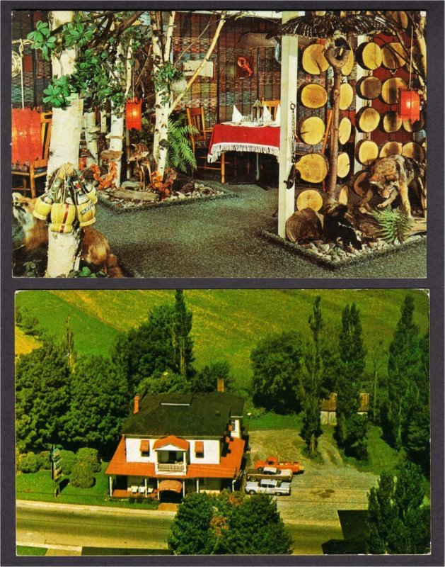 Champlain Gaspe QC Lot of 2 Postcards 1960s-1970s Hotel Villa & Auberge ...