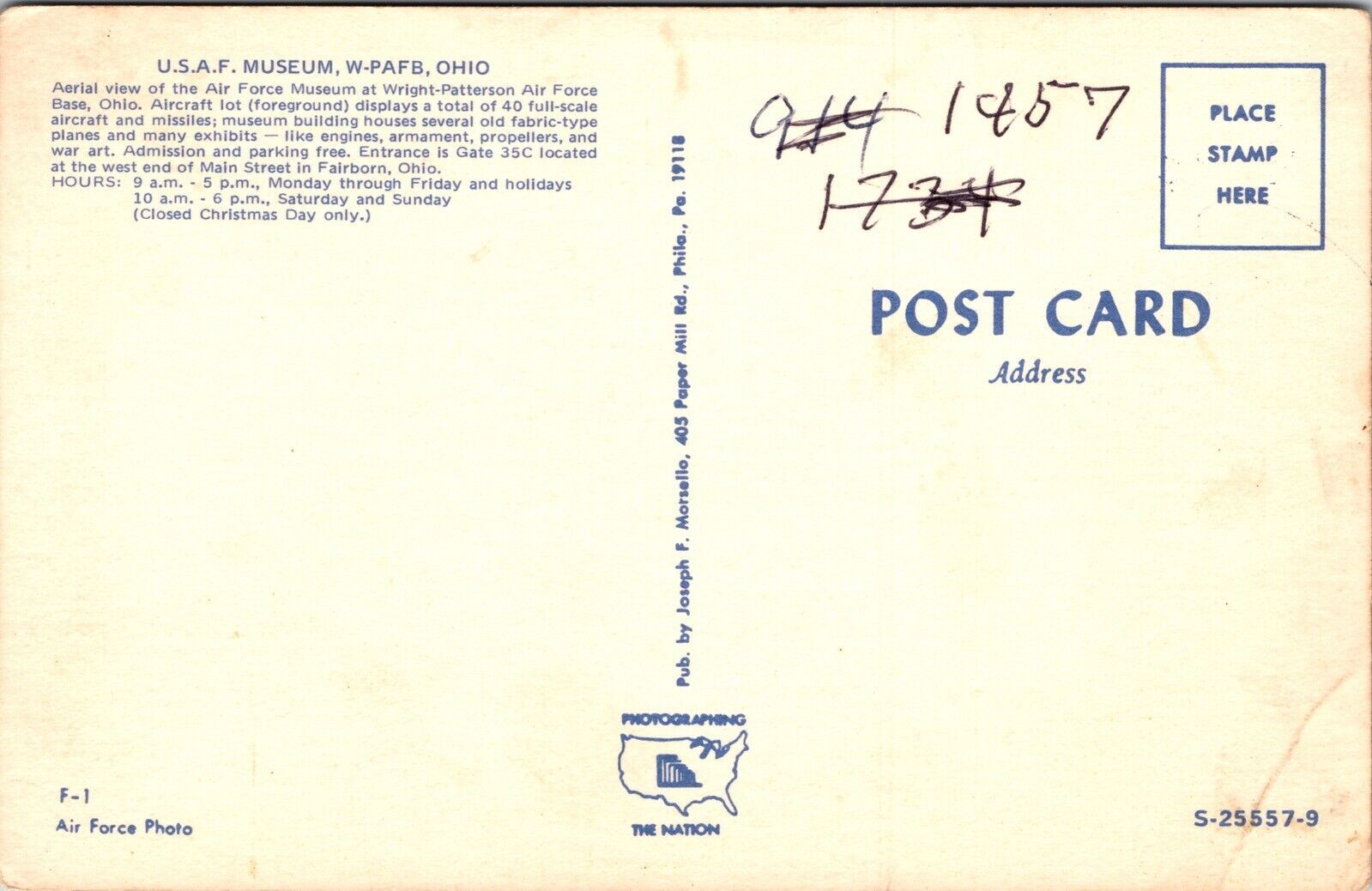 USAF Museum Ohio Air Force Museum Birds Eye View Airplanes Chrome ...