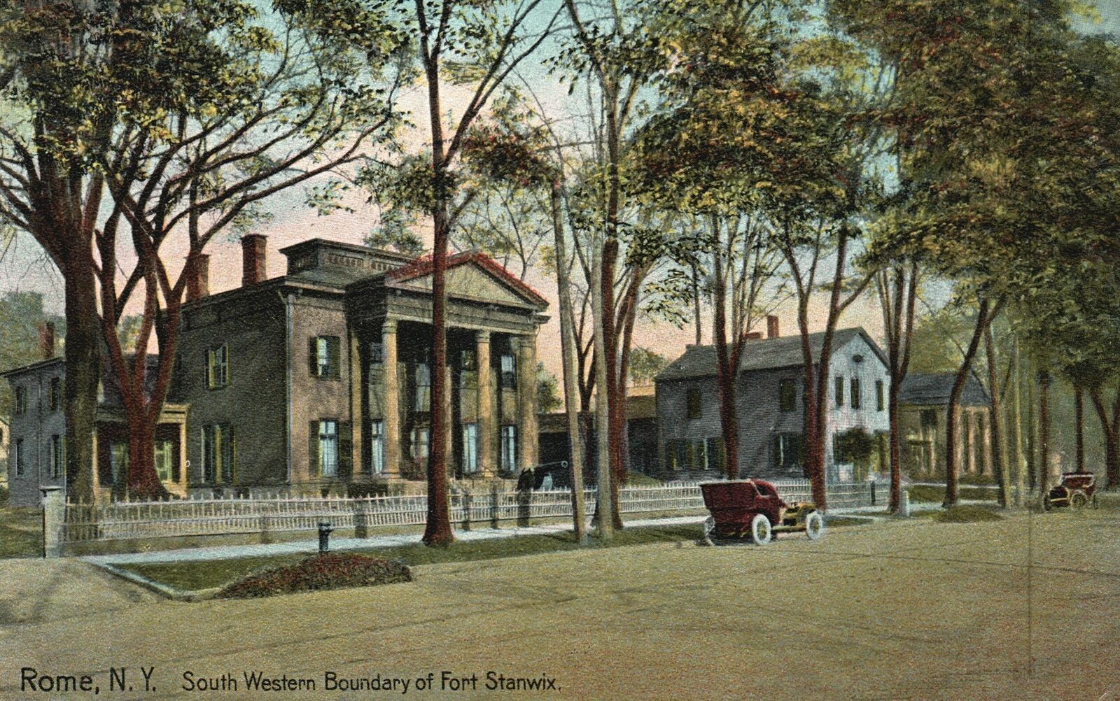 Vintage Postcard South Western Boundary Fort Stanwix Rome New York H.C ...