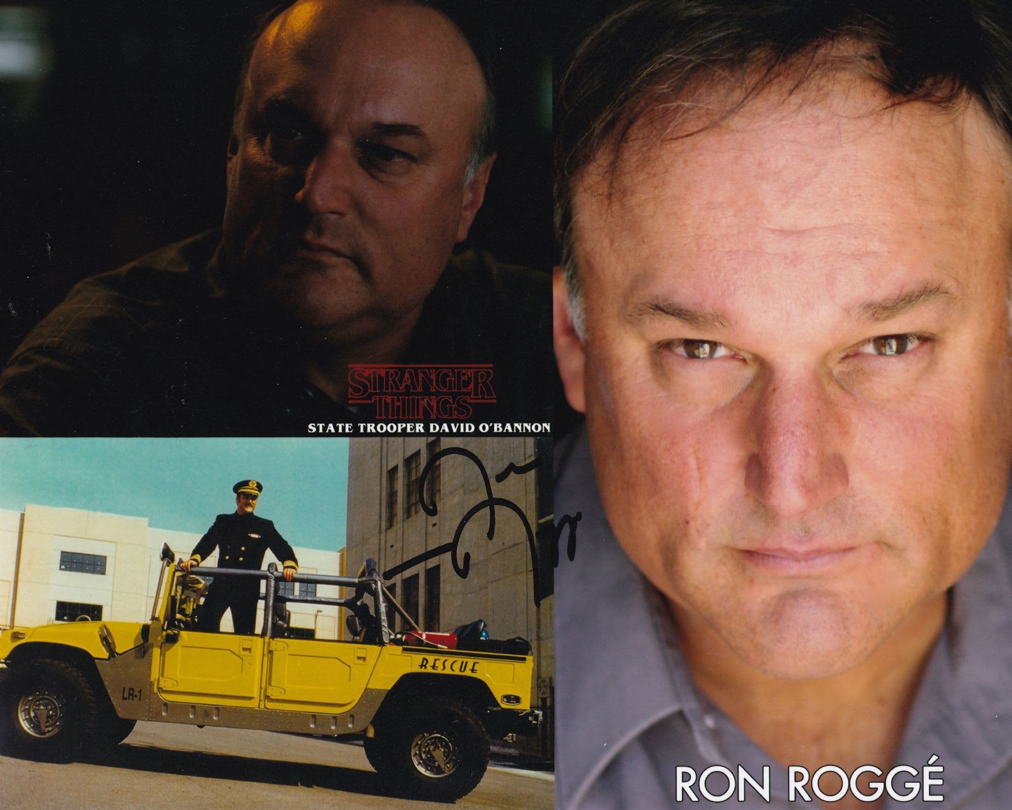 Ron Rogge Stranger Things Power Rangers Giant Hand Signed Photo ...
