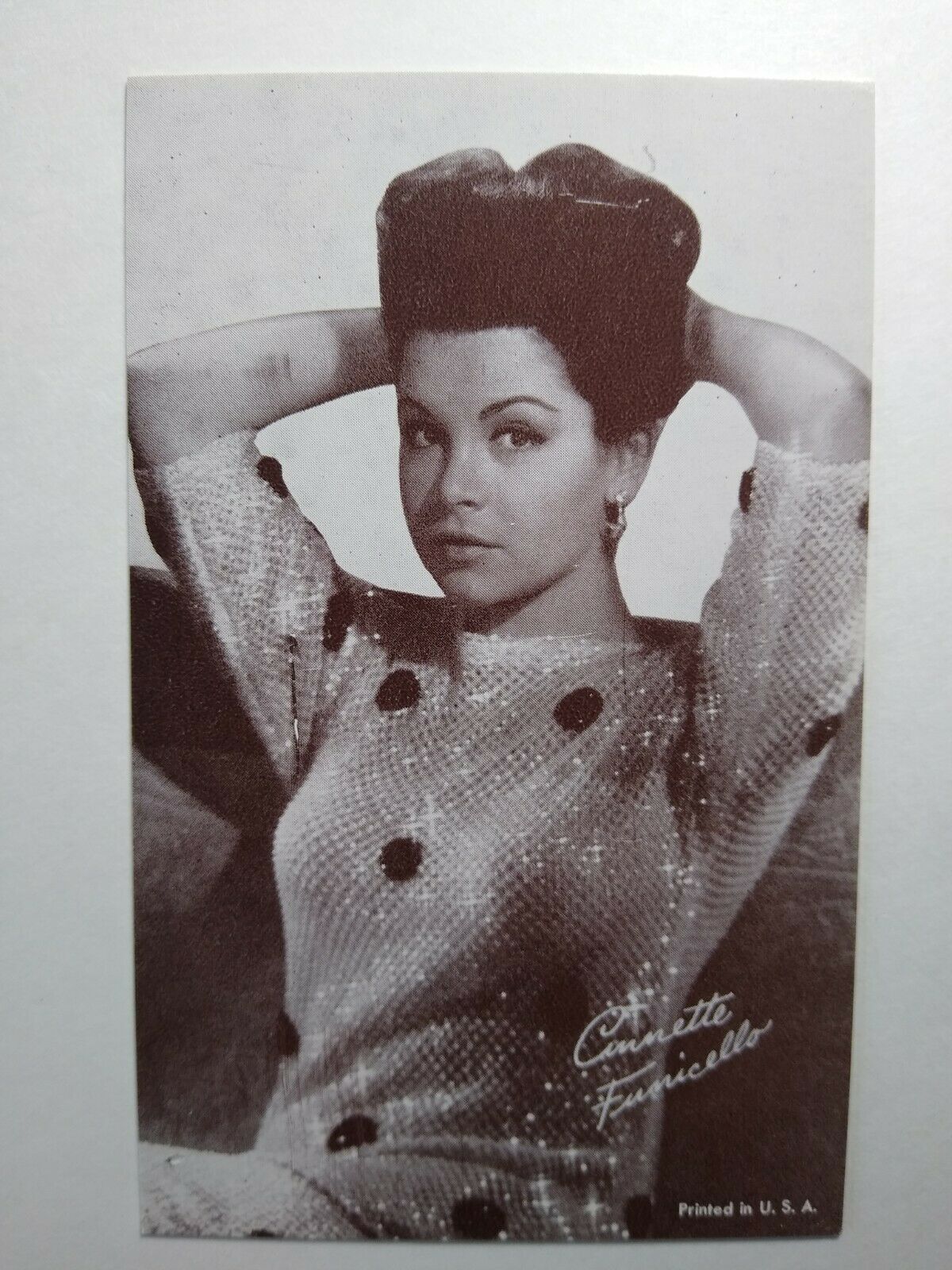 Annette Funicello Postcard Vintage Famous Actress Arcade Card Original ...