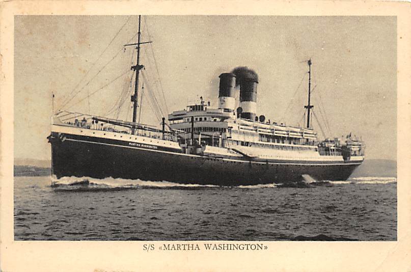SS Martha Washington Cosulich Line Ship 1935 | Topics - Other, Postcard ...