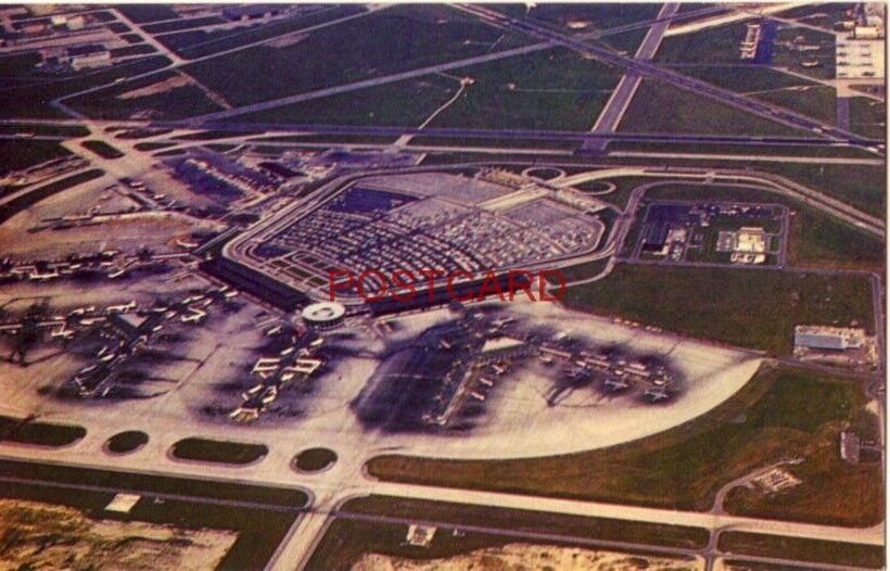 Aerial View Shows the 7,000 Acre O'hare Field in Ultra-Modern Setting ...