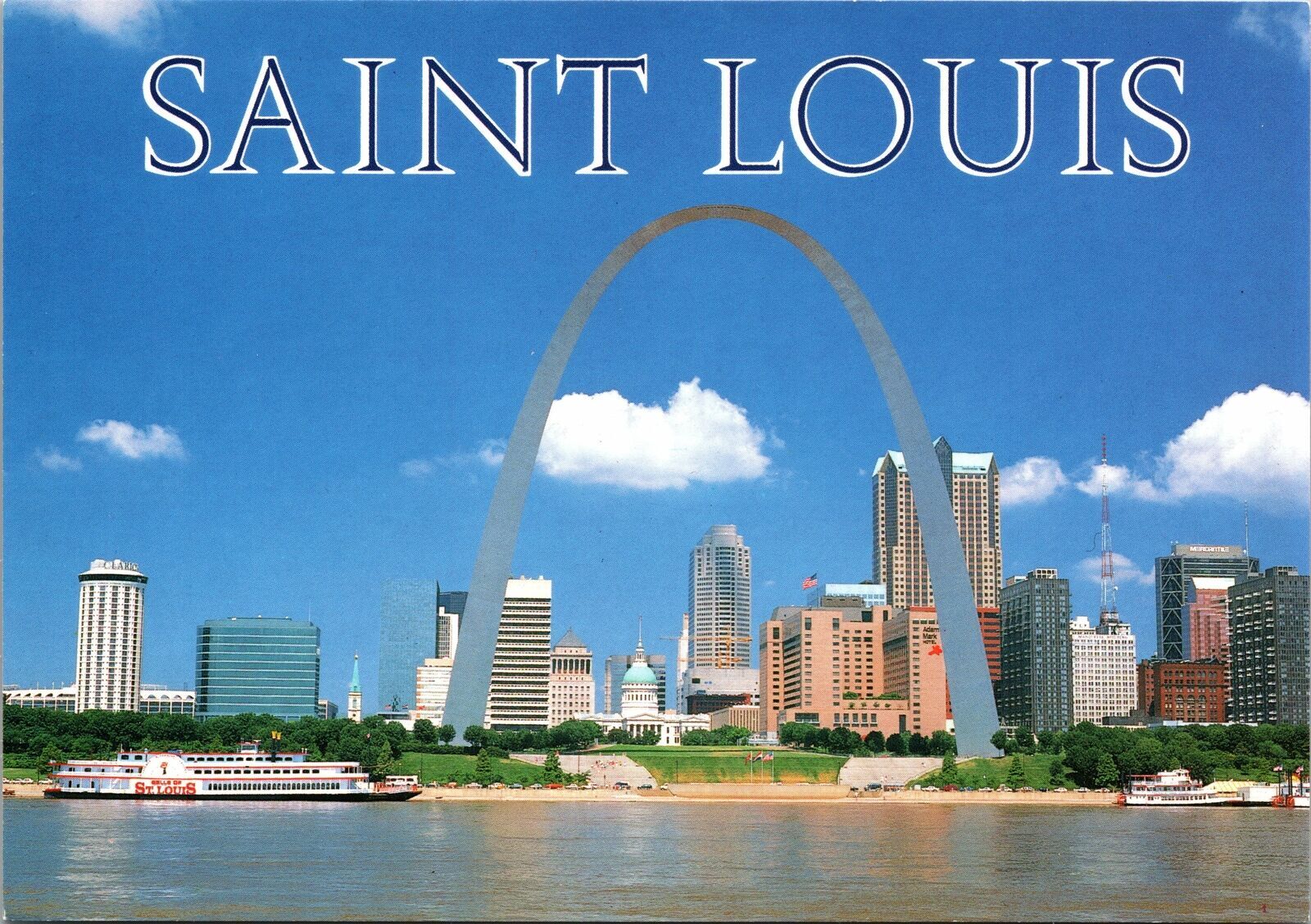Vintage Continental Size Postcard ST. Louis Missouri Arch and Downtown ...
