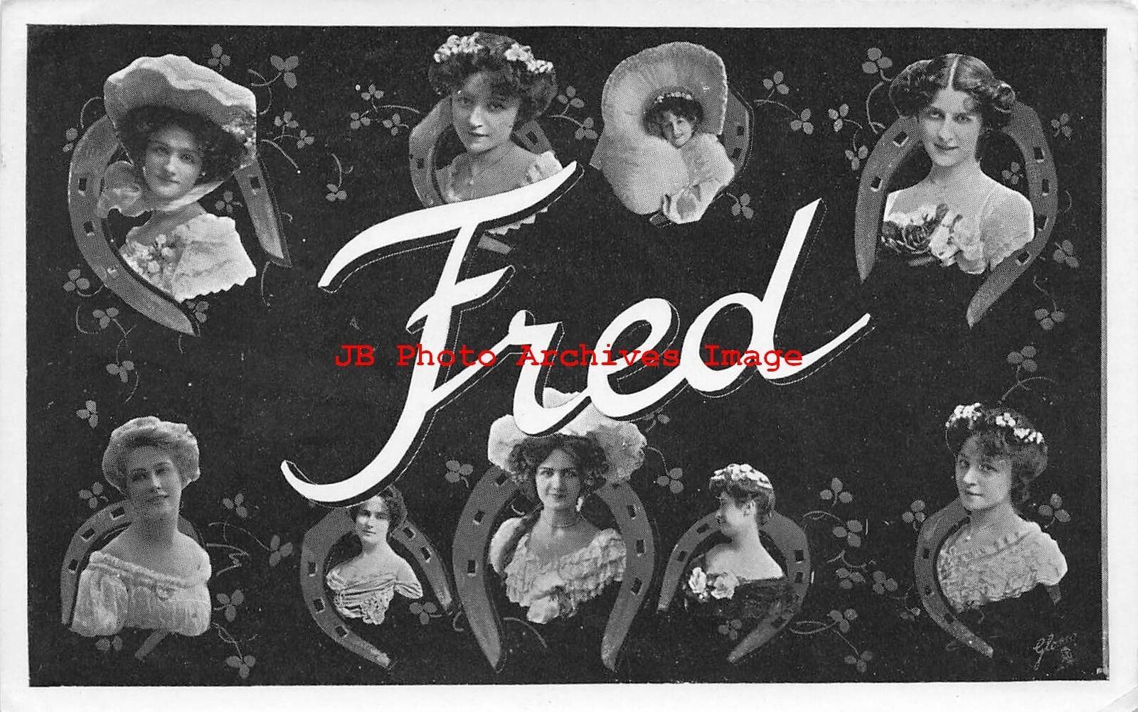 Tuck Glosso No N 54, Large Letter Fred, Pretty Women, Horse Shoes ...