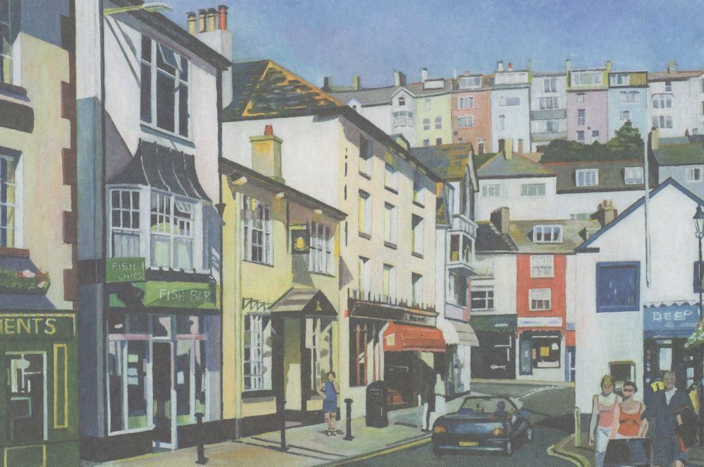 The Strand Brixham Fish & Chip Shop Amusements Devon Postcard | Topics ...