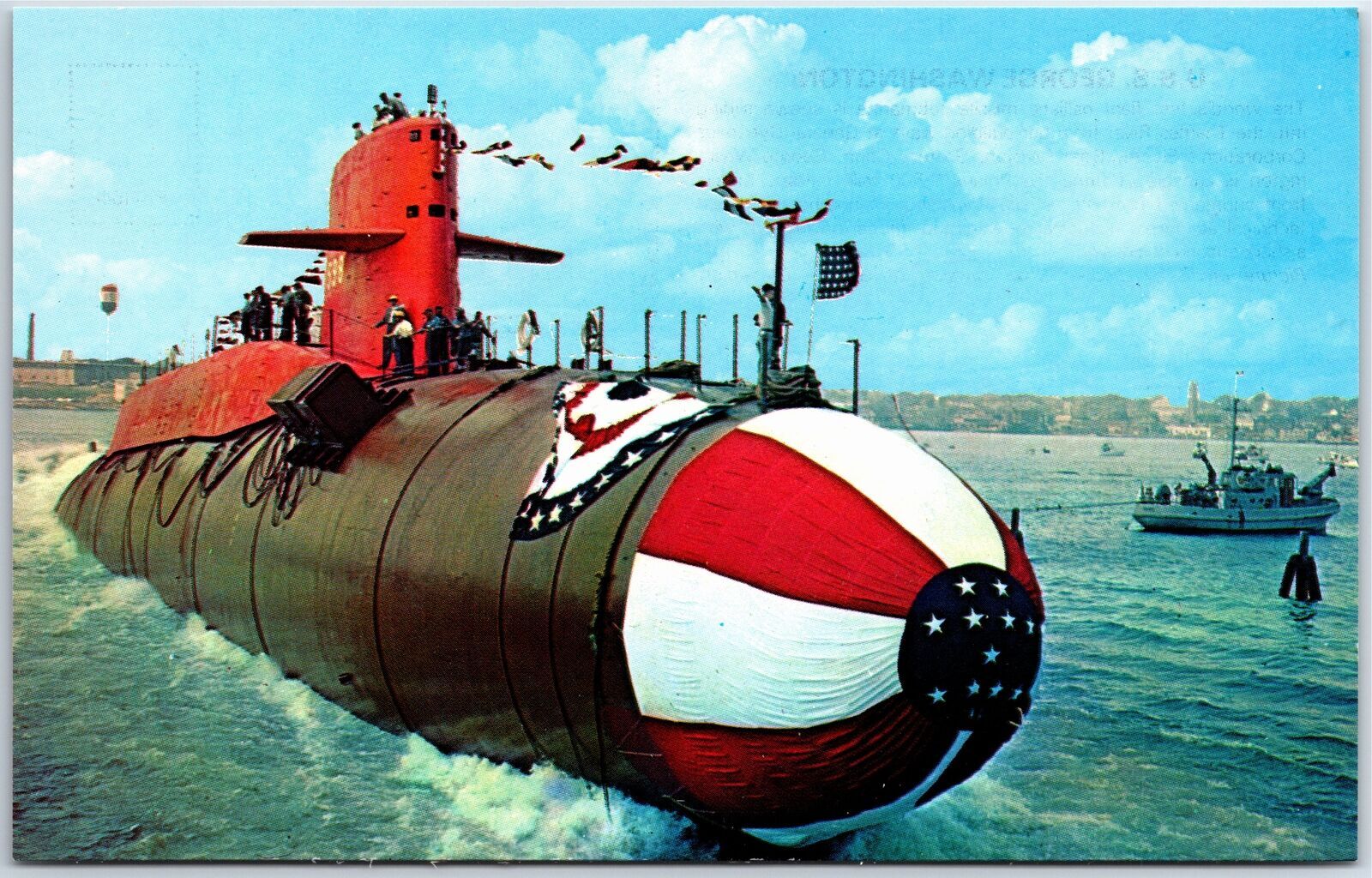 Vintage Postcard USS George Washington World's First Ballistic Missile ...