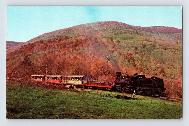 Postcard Railroad Train Cass Scenic Steam Locomotive 1960s Unposted ...