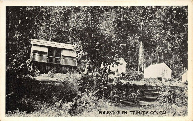 Trinity Co California 1940s Postcard Forest Glen Cabins | United States ...