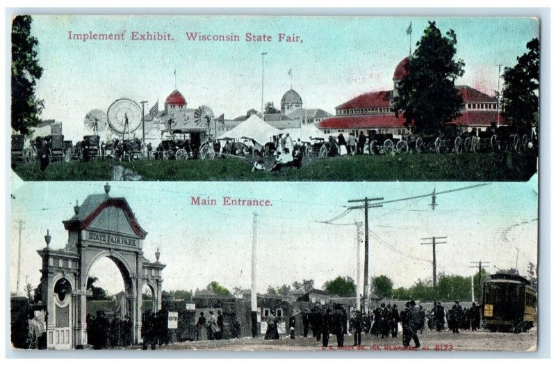 1910 Multiview Implement Exhibit Wisconsin State Fair Wisconsin Vintage ...