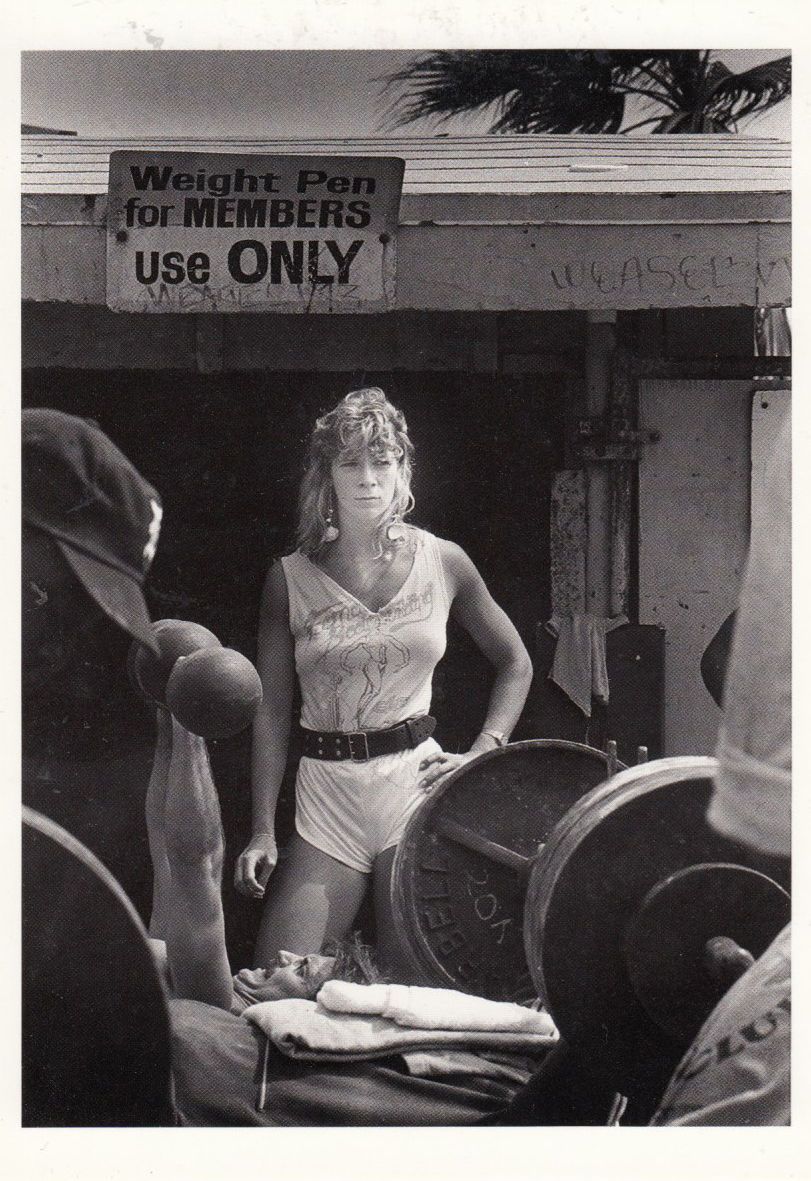 Vintage Female Body Builder American Fighters Weights Training Photo ...