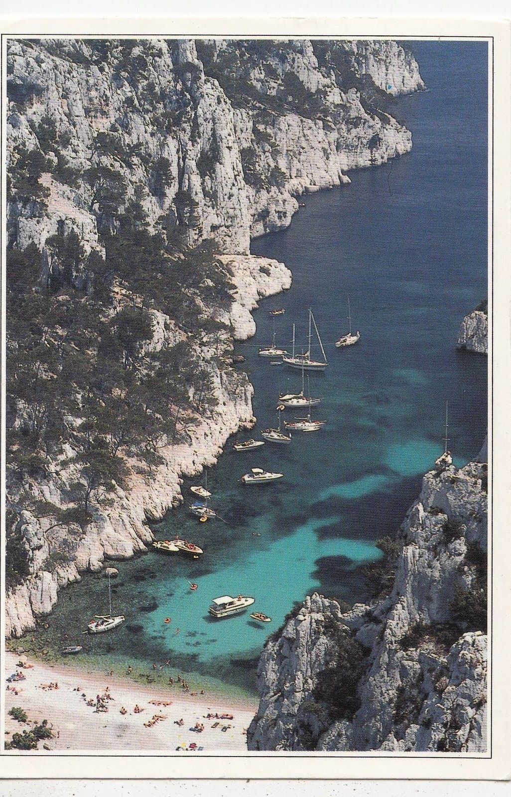 BF21541 cassis sur mer plage et calanque d en vau france front/back ...
