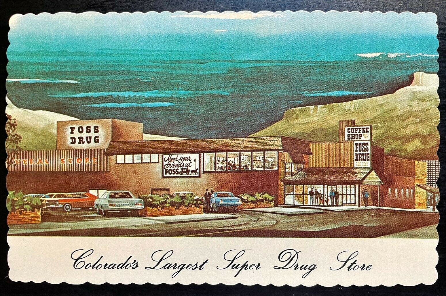 Vintage Postcard 1950-1960 Colorado's Largest Drug Store, Foss Stores ...