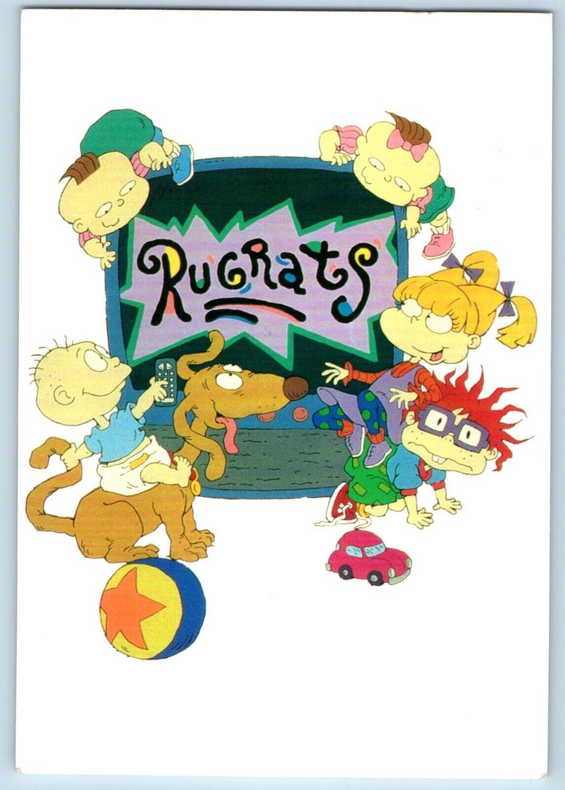 Rugrats Postcard Children And Dog Playing Nickeldeon Universal Studios ...