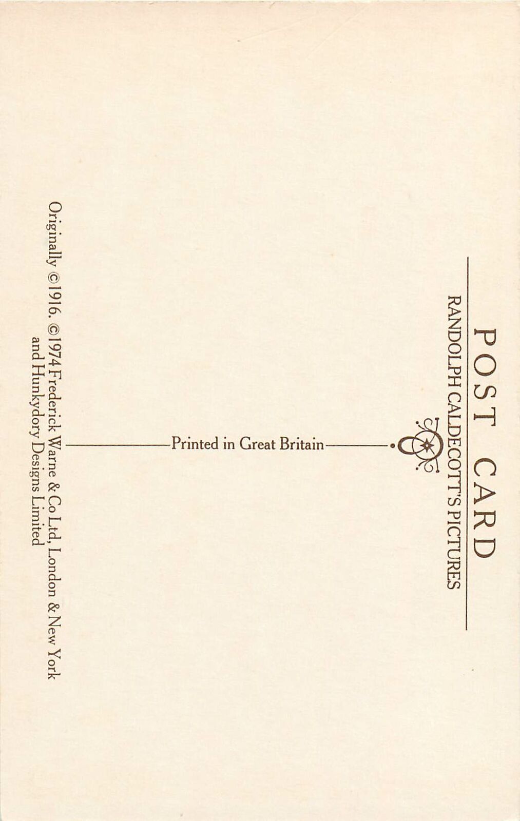 Frederick Warne Hunkydory 1974 from a Randolph Caldecott drawing Man ...