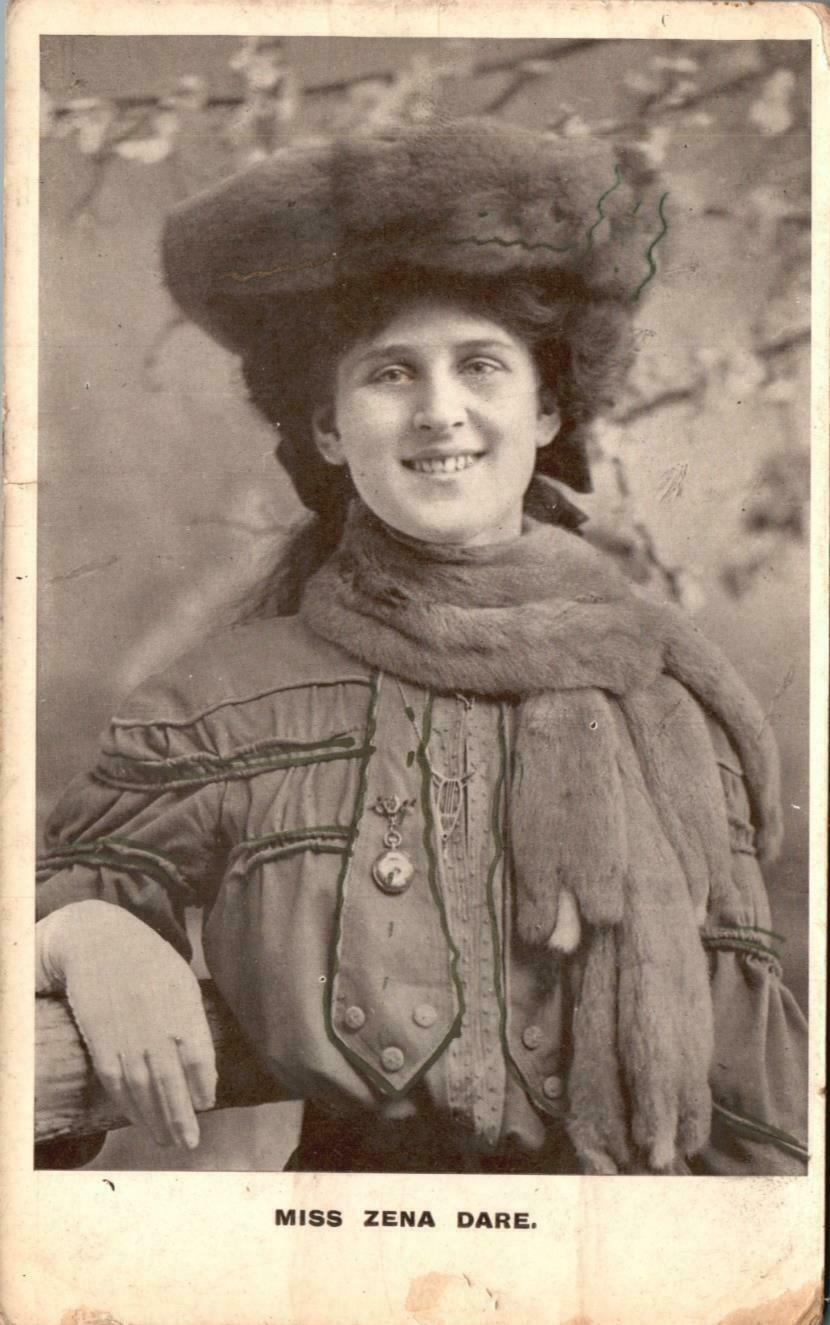 Vintage Postcard 1907 Miss Zena Dare English Singer And Actress ...