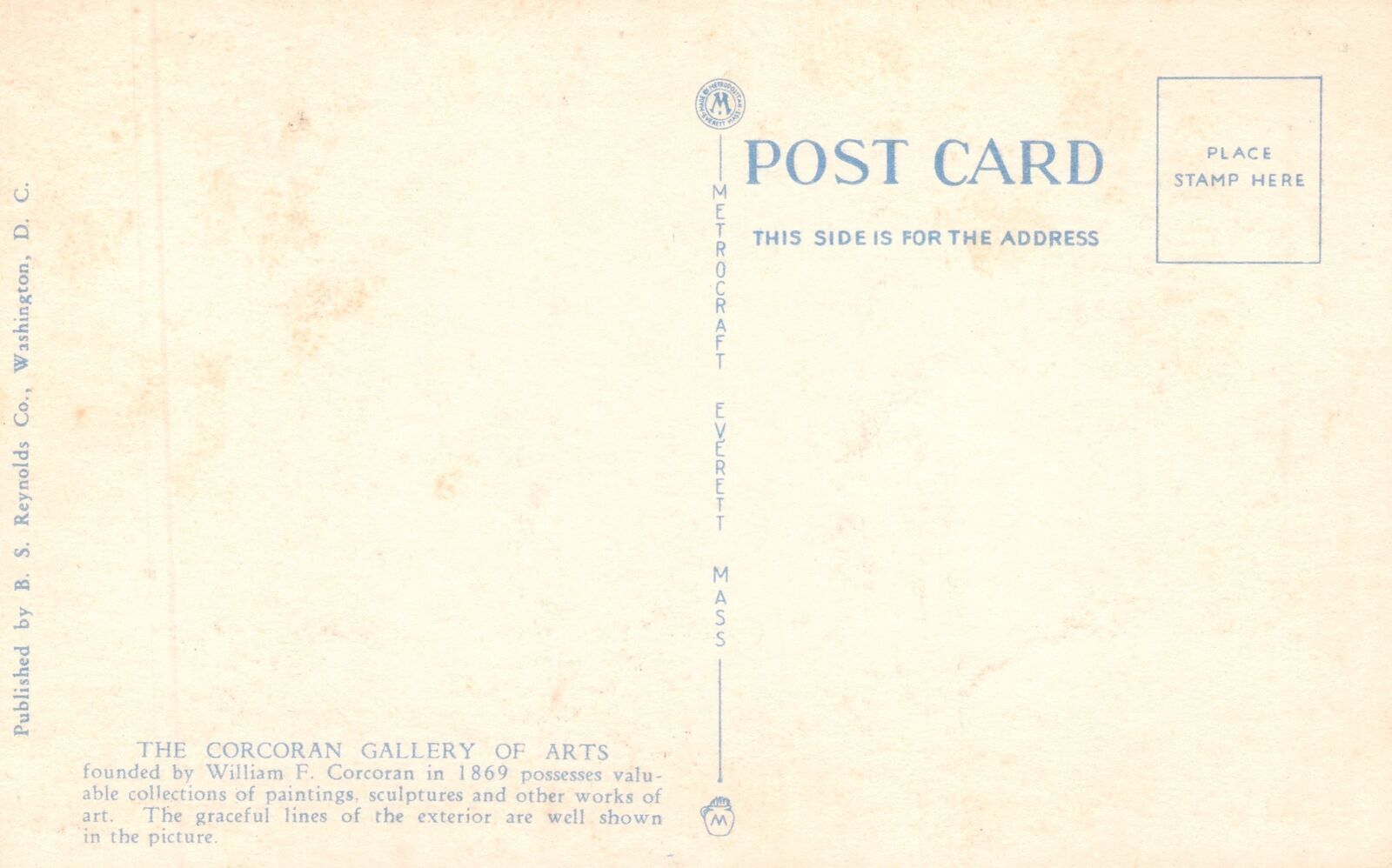 Vintage Postcard The Corcoran Gallery of Arts Building Landmark ...