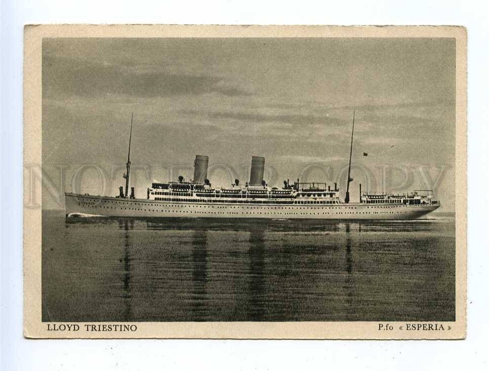 190925 ITALY LLOYD TRIESTINO ship ESPERIA Vintage postcard | Topics ...