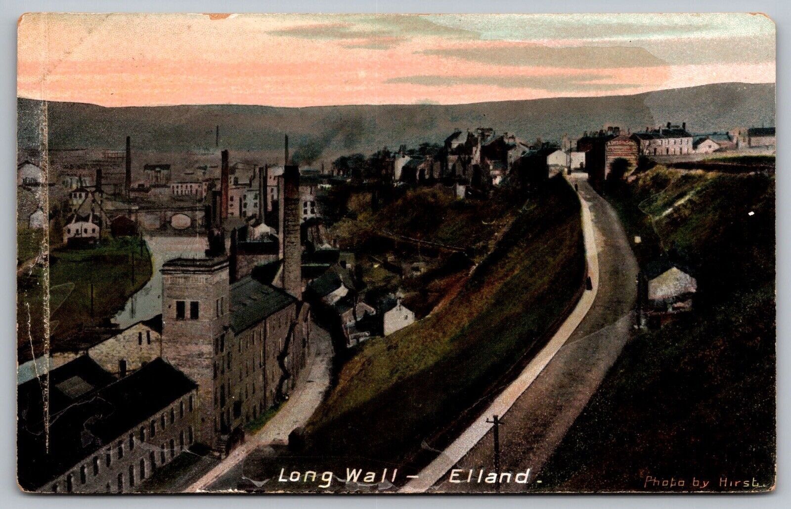 Elland United Kingdom Long Wall Historic Landmark Aerial View DB ...