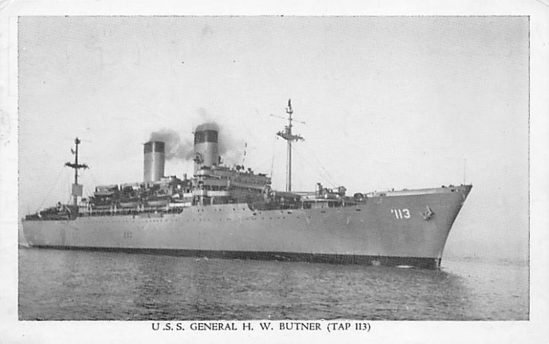 USS Gen H. W. Butner Military Battle Ship Ship | Topics - Militaria ...