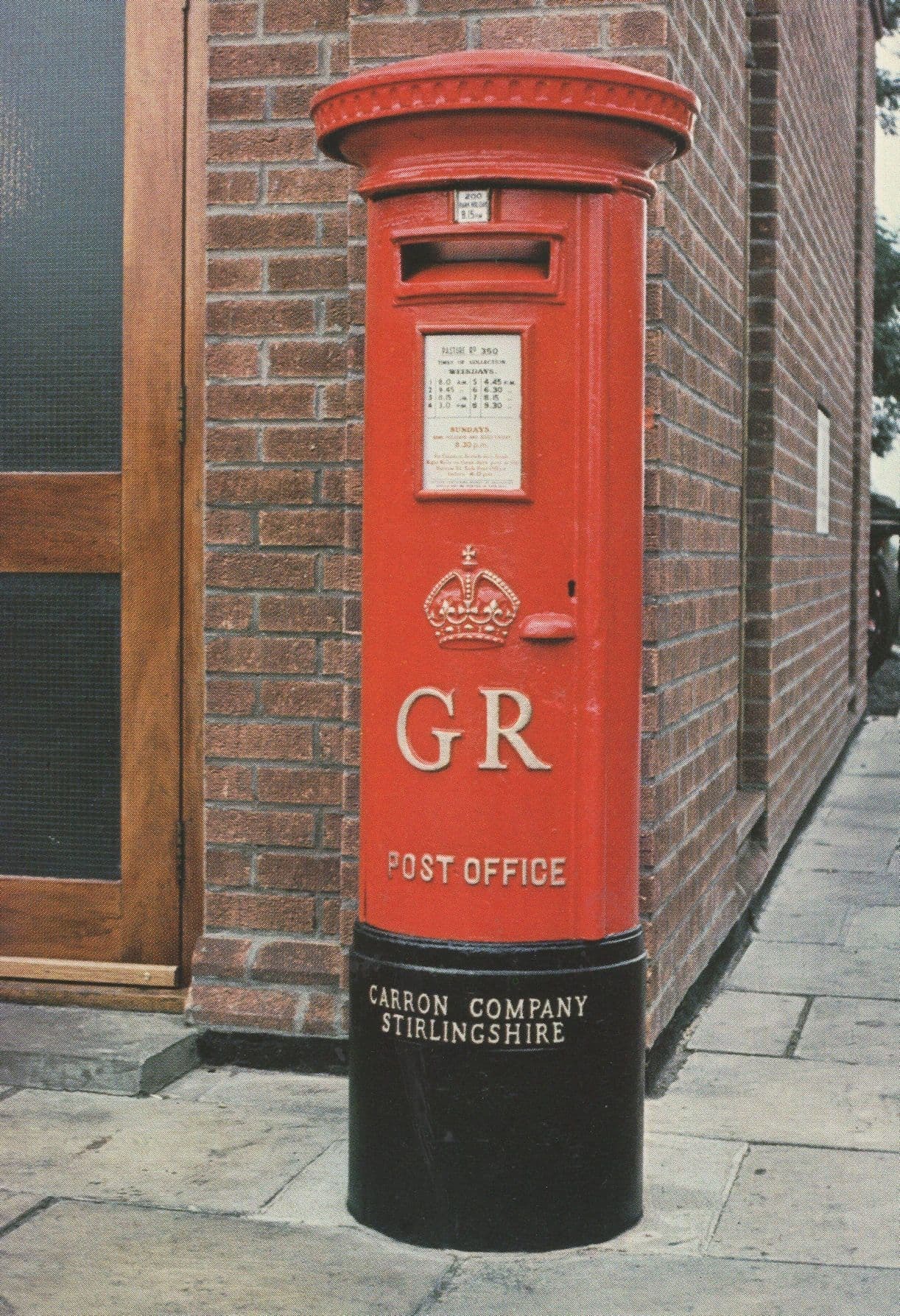 King George V Pillar Post Box Museum Didcot Railway Station Postcard ...