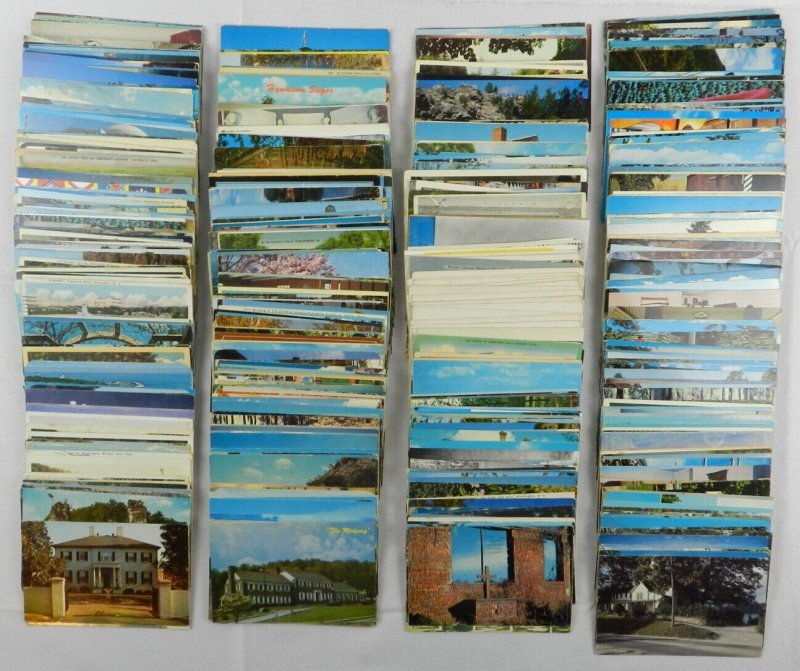 500+ Postcards Large Lot 1900-1970s, US States, RPPC, Vintage Towns and ...