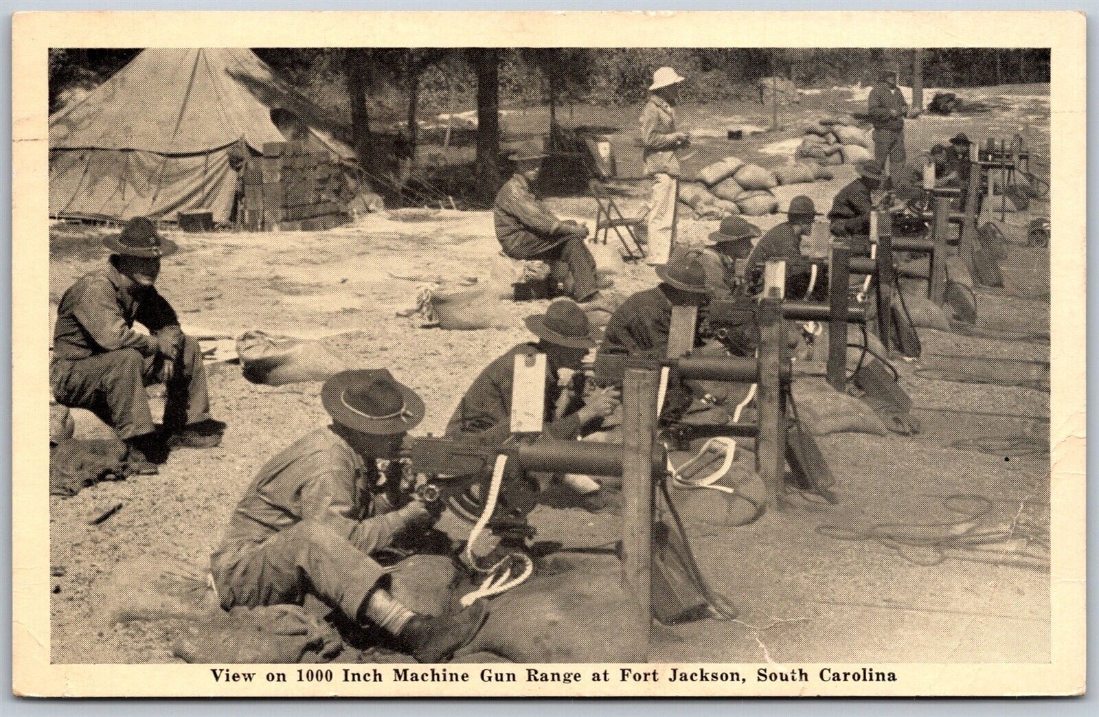 Vtg Fort Jackson South Carolina SC 1000 Inch Machine Gun Range 1940s ...
