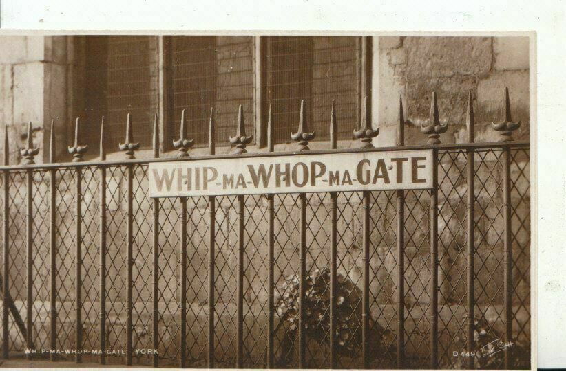 Yorkshire Postcard - Whip-Ma-Whop-Ma-Gate - York - Real Photograph ...