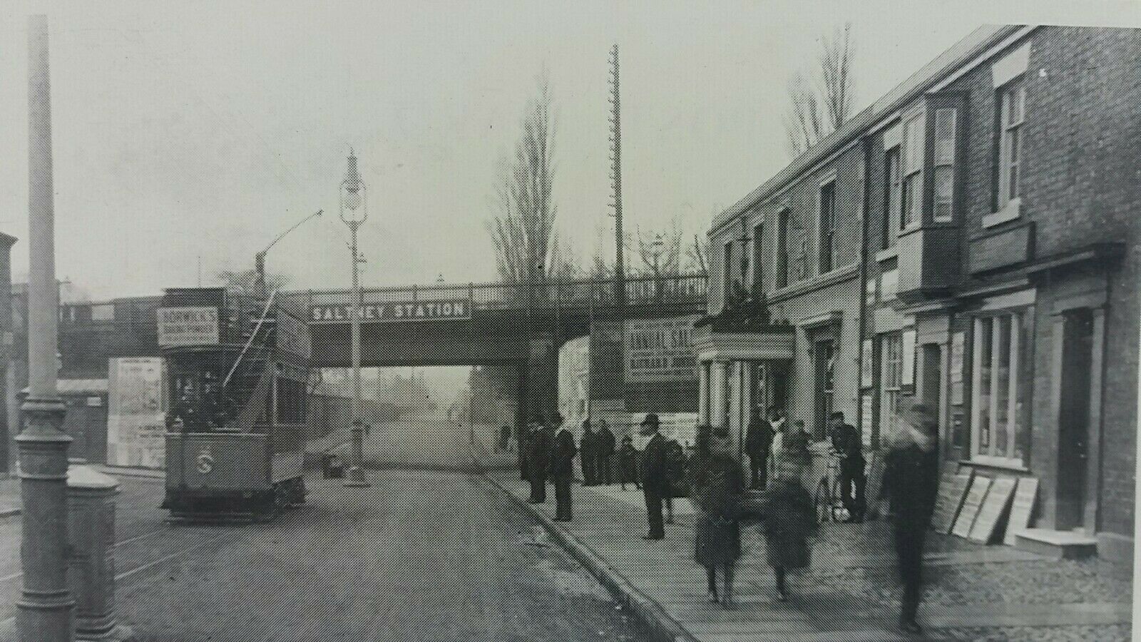 Vintage Repro Postcard Old Saltney GWR Station Car No 2 at Tram ...