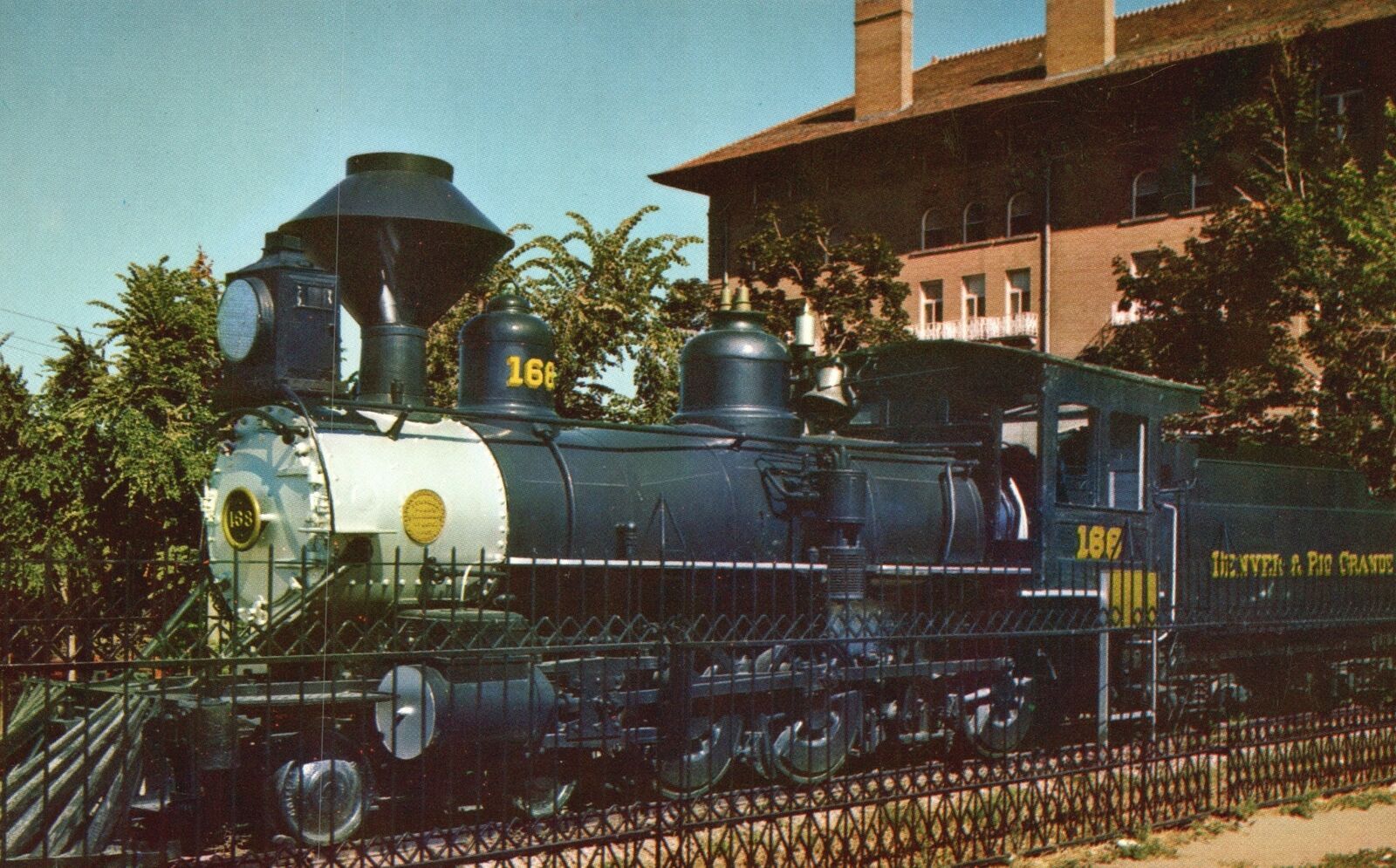 Vintage Postcard Steam Engine Of The Denver & Rio Grande Railroad In ...