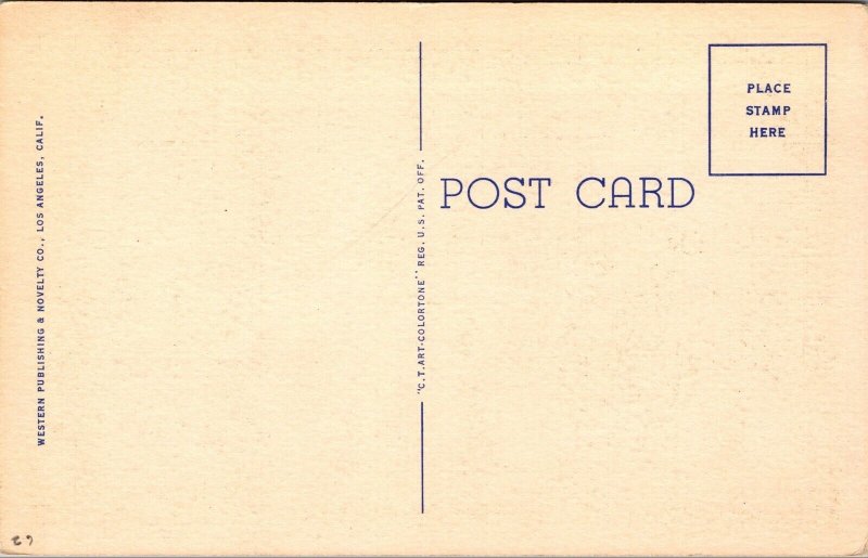 Vtg Encino California CA Ranch Home of Clark Gable Picture Inset 1940s ...